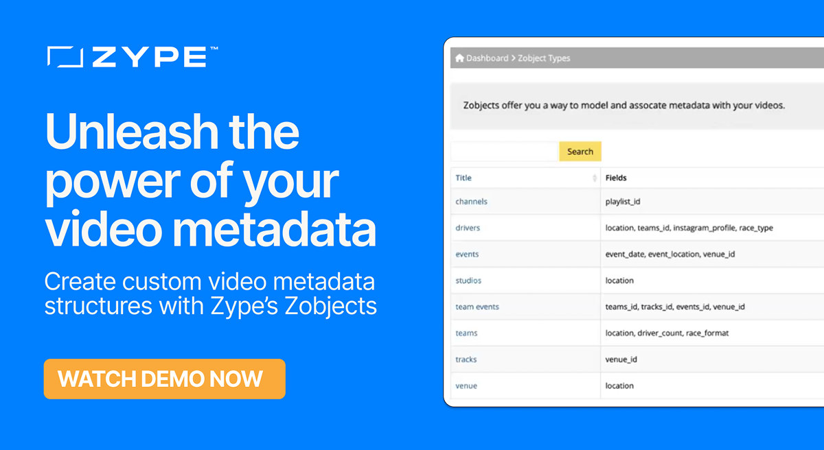 Manage Custom Video Metadata with Zobjects